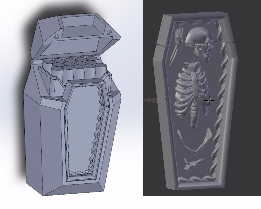 cigarette case coffin by buho29 | Download free STL model | Printables.com
