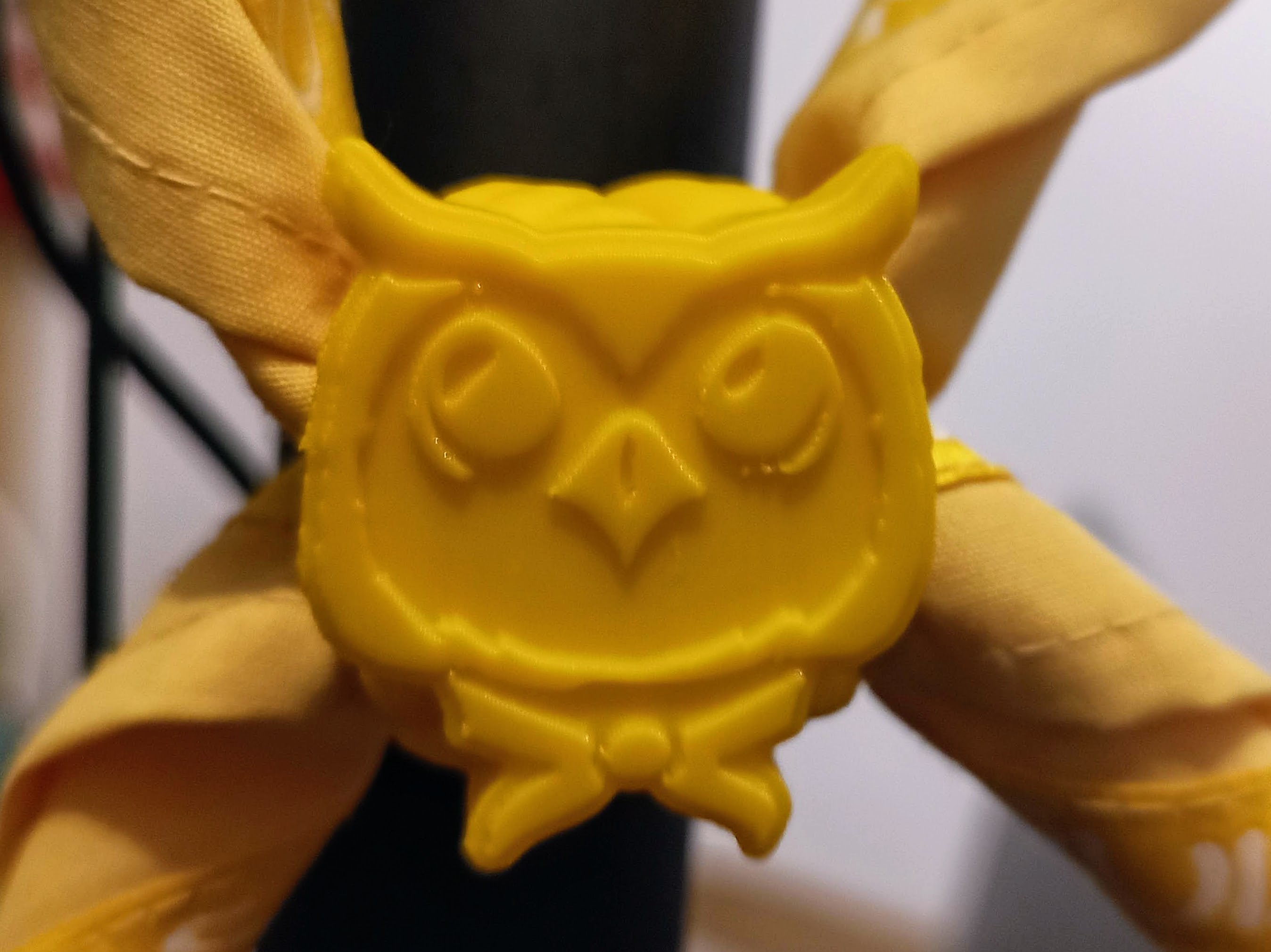 Owl woggle Scarf Ring brownies leader WAGGGS- Pasapañuelos o canuto de ...