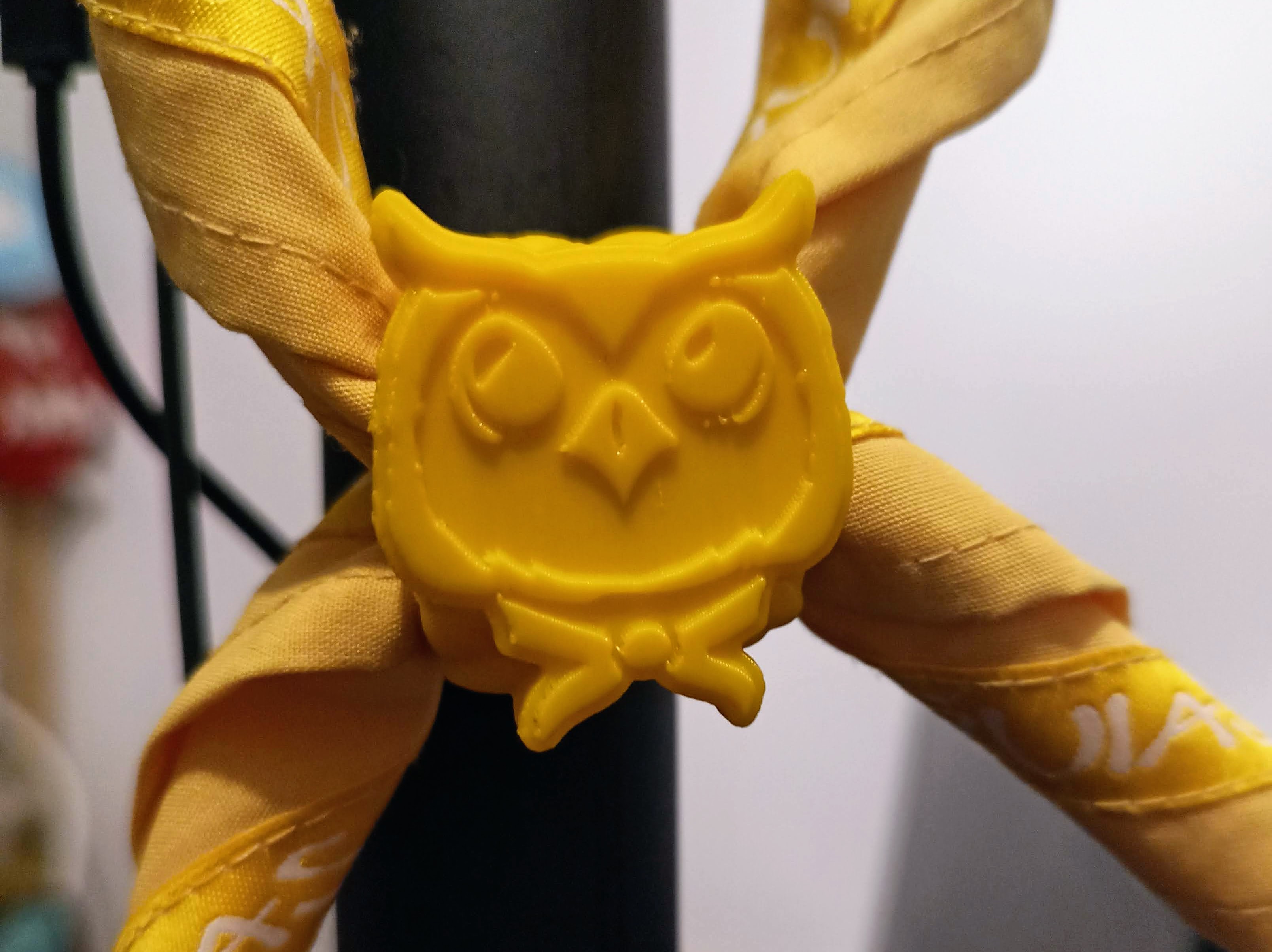 Owl woggle Scarf Ring brownies leader WAGGGS- Pasapañuelos o canuto de ...