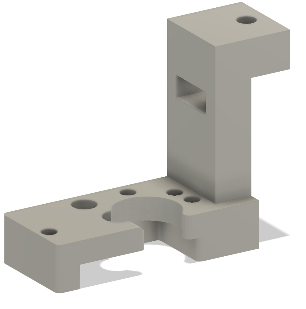 SlideSwipe top extrusion mount with cable passthrough (tri-zero ...
