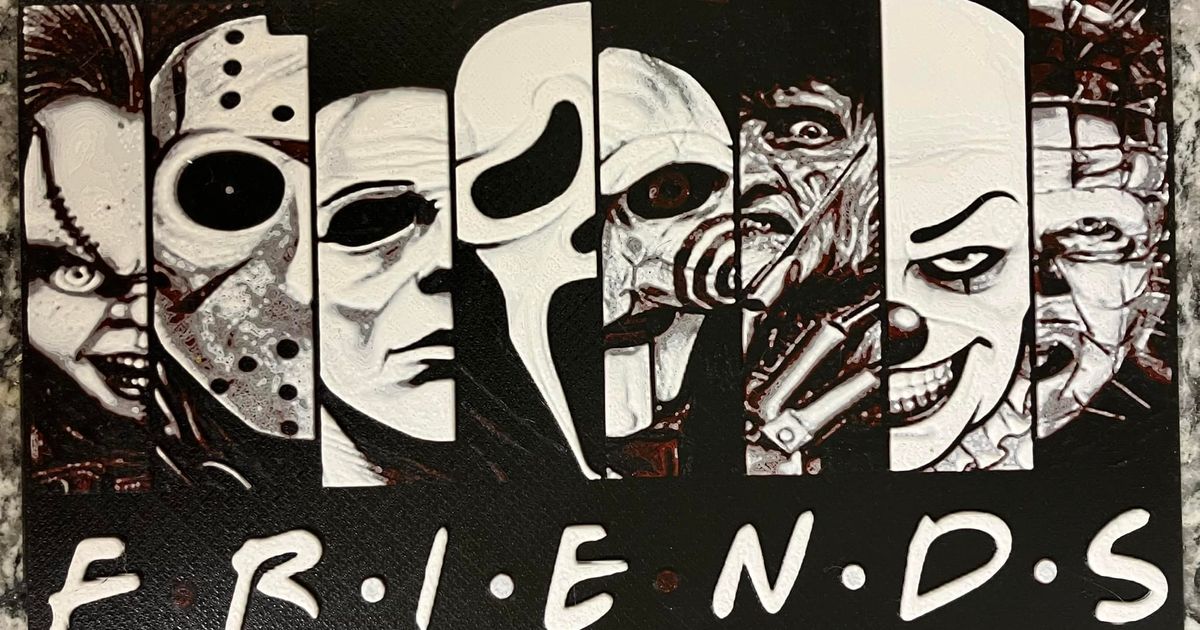 Scary Friends (HueForge print) by Houston713Texan | Download free STL ...