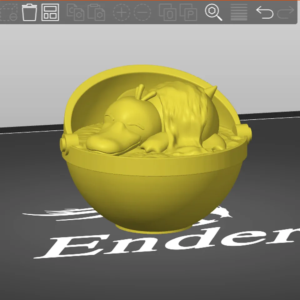 Pokemon Sleeping Psyduck by Gioteya Designs | Download free STL model ...