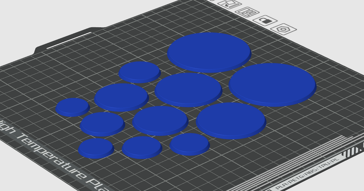 Round Model Bases by TheZanyth | Download free STL model | Printables.com