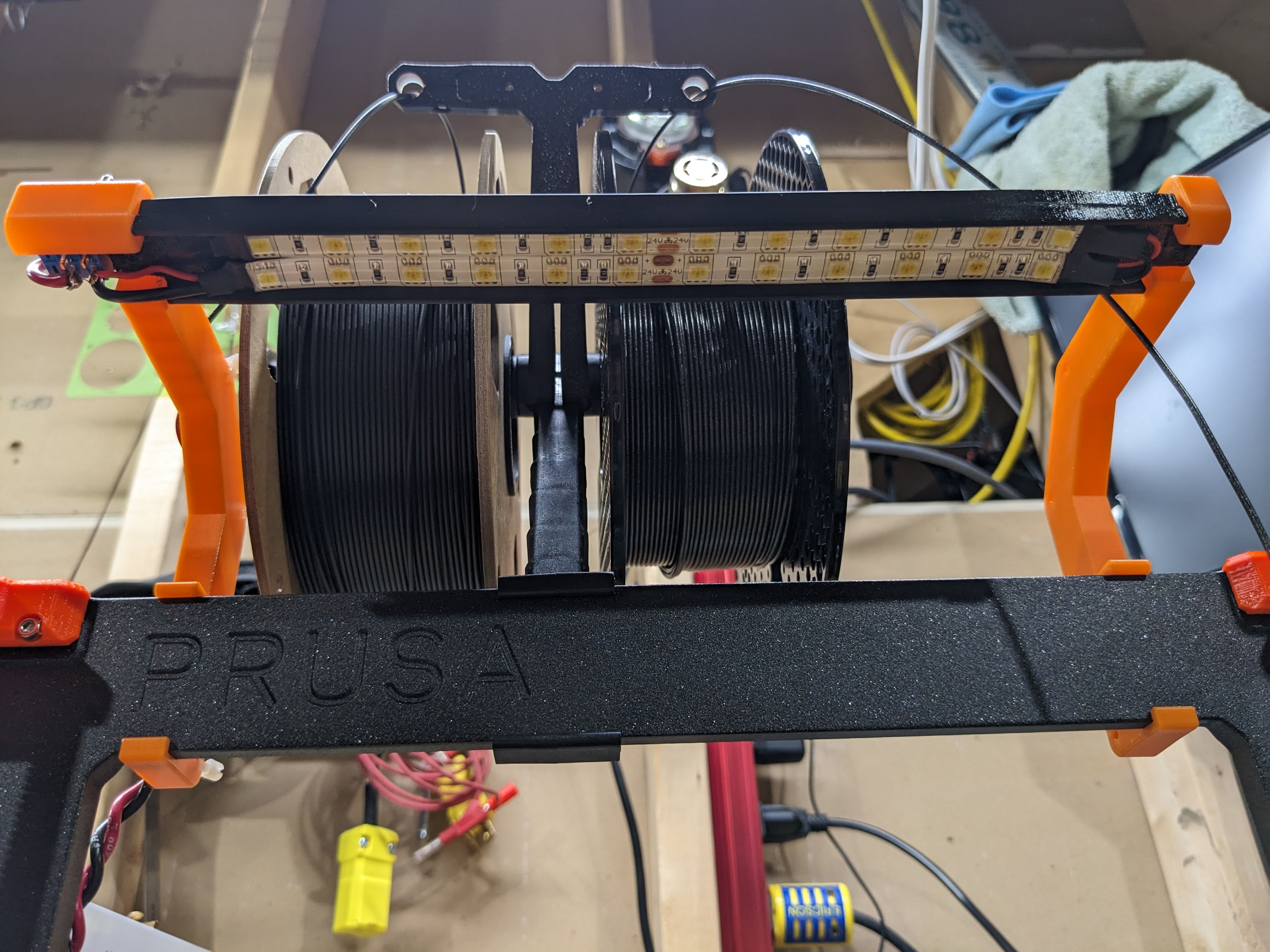 Prusa Light Bar with Toggle Switch and 20mm Wide LED Strip Holder by ...
