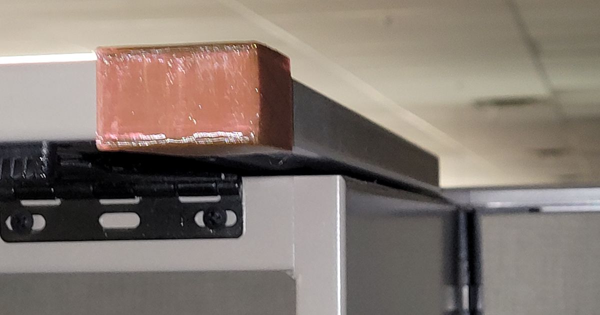 Cubical Shelf Door Bumper by Dimbulb | Download free STL model ...