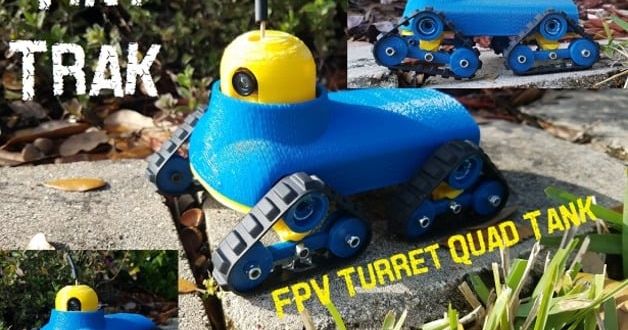 Tiny Turret Quad Track - Tiny Servo Driven FPV RC Tank - Tiny Trak by M ...