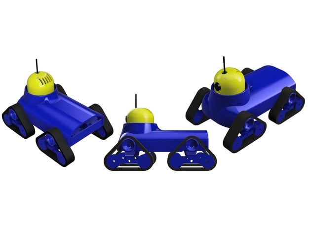 Tiny Turret Quad Track - Tiny Servo Driven FPV RC Tank - Tiny Trak by M ...