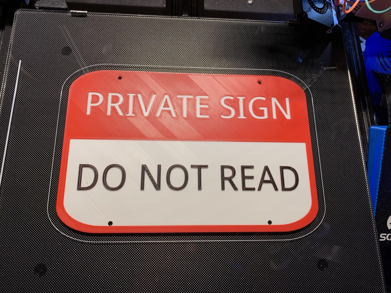 private sign do not read, now in 3 colors and 2 designs by zzzy ...