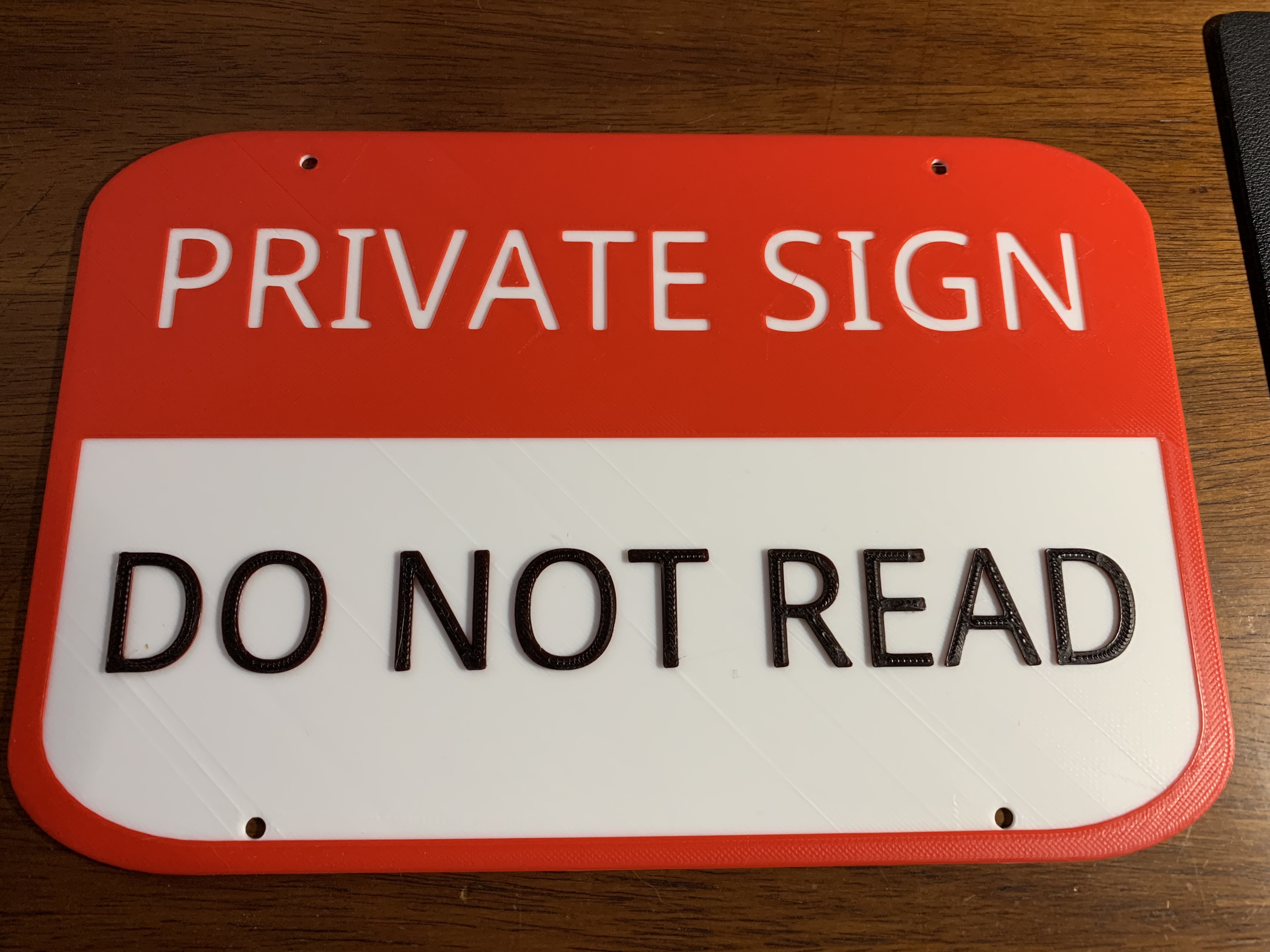private sign do not read, now in 3 colors and 2 designs by zzzy ...