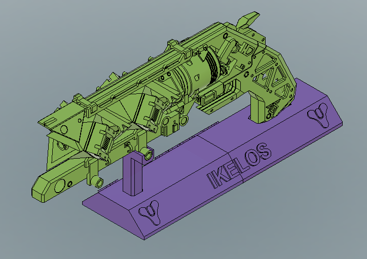 Display Stand for Ikelos Hand Cannon by jdflute | Download free STL ...