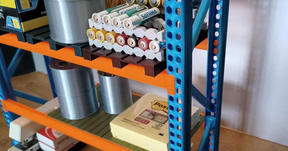 Pallet Rack 1:10 by Wim V | Download free STL model | Printables.com