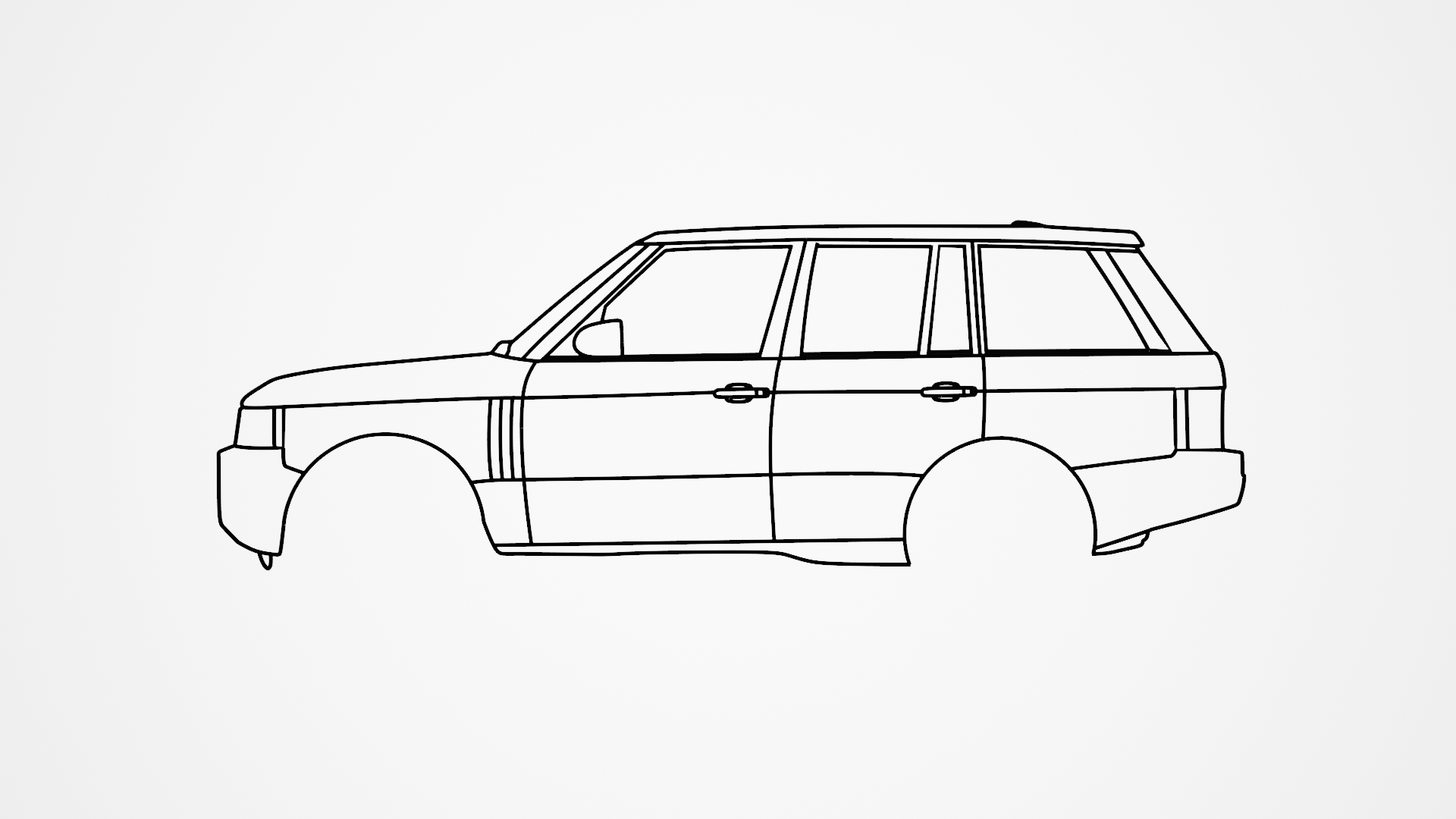 Range Rover L322 Silhouette Wall Art by Adim | Download free STL model ...