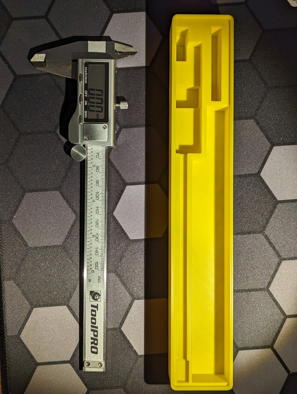 Gridfinity Caliper Holder - Low profile/Extra Storage by Nagel ...