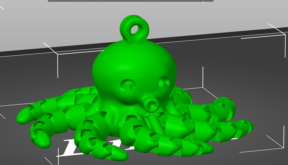 Articulated Octopus Keychain by MixPrinters | Download free STL model ...