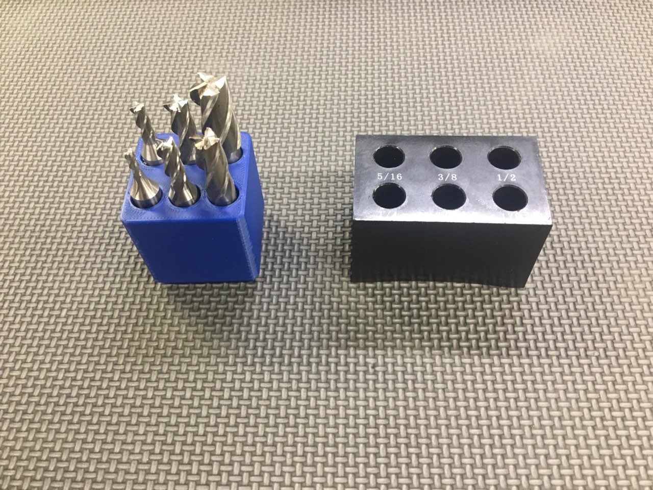 Gridfinity Holder for 3/8" Shank End Mills by Netpackrat | Download free STL model | Printables.com