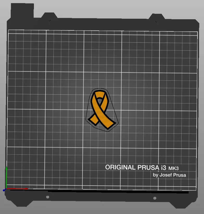 Cancer Ribbon Keychain by DelsinC | Download free STL model ...