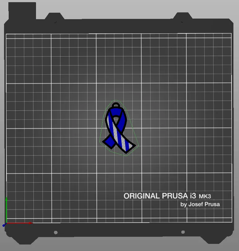 Cancer Ribbon Keychain by DelsinC | Download free STL model ...