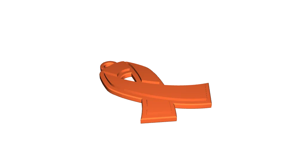 Cancer Ribbon Keychain by DelsinC | Download free STL model ...