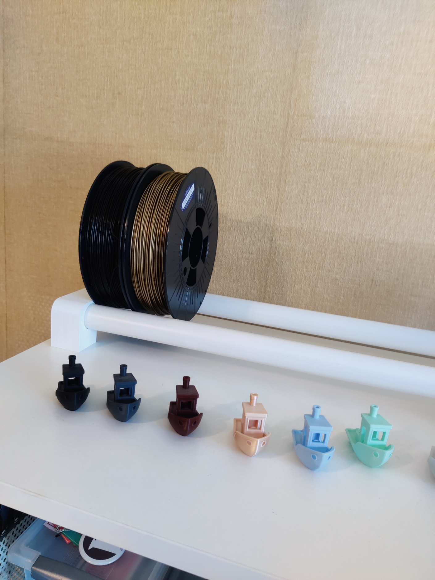Modular Spool Rack With PVC by Daan Van de Voorde | Download free STL model | Printables.com