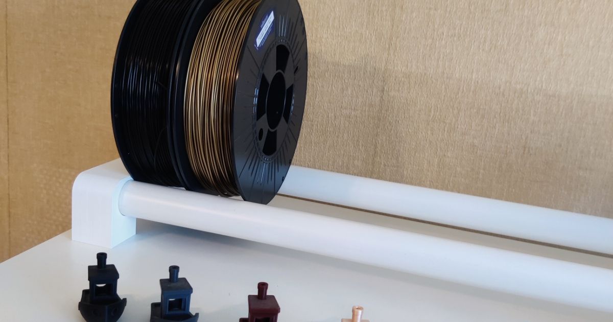 Modular Spool Rack With PVC by Daan Van de Voorde | Download free STL ...
