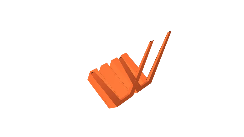 Quad Vertical Pen Holder by Clay | Download free STL model | Printables.com