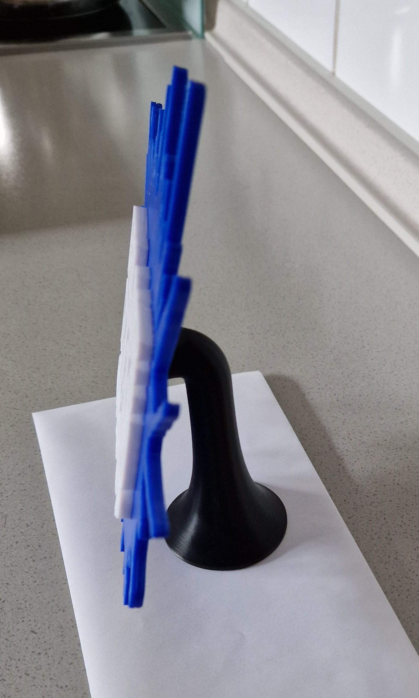 Blue Man Group Logo with Stand by Splintix | Download free STL model ...