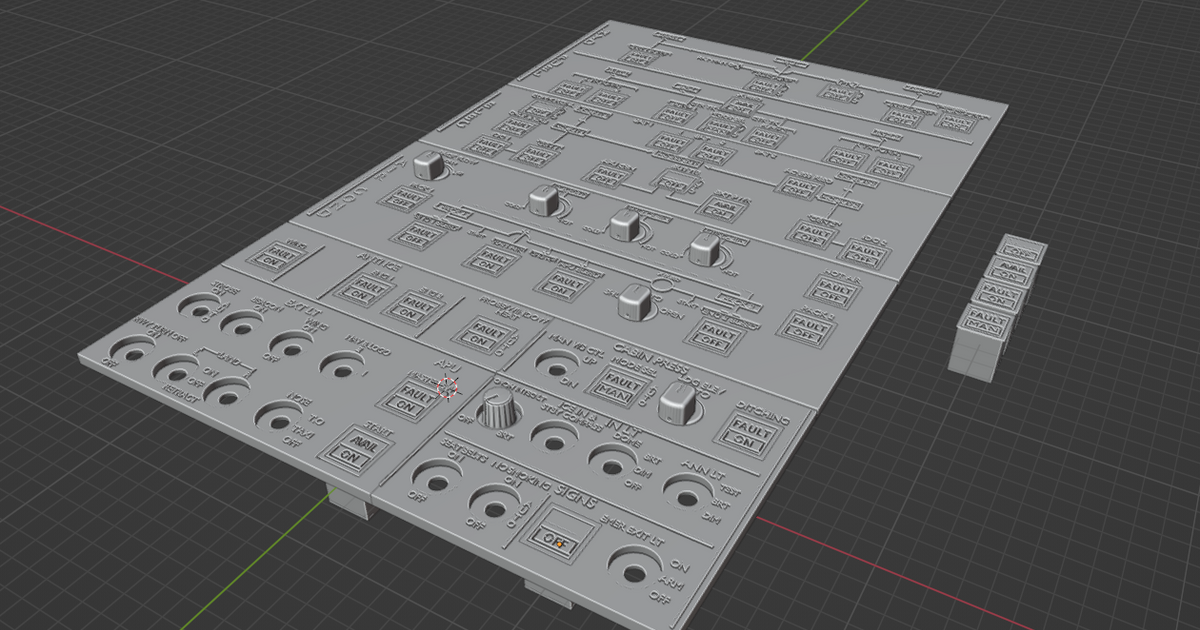 a320 Overheadpanel by Kisssenschlacht | Download free STL model ...