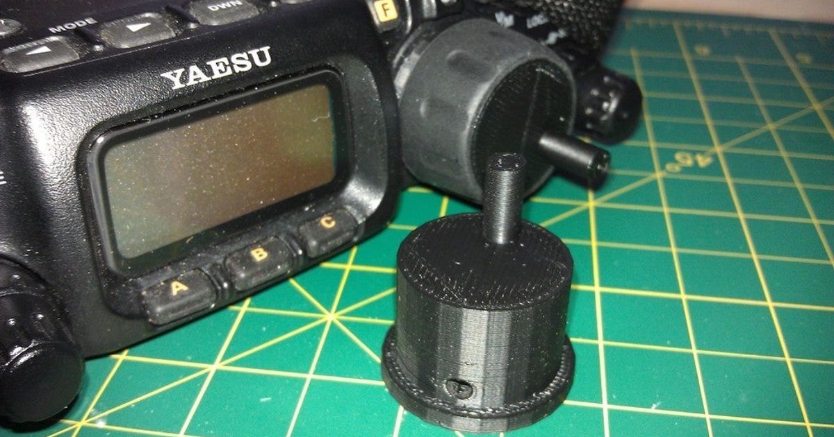 Parametric FT-817 Crank Knob by MattStultz | Download free STL model ...