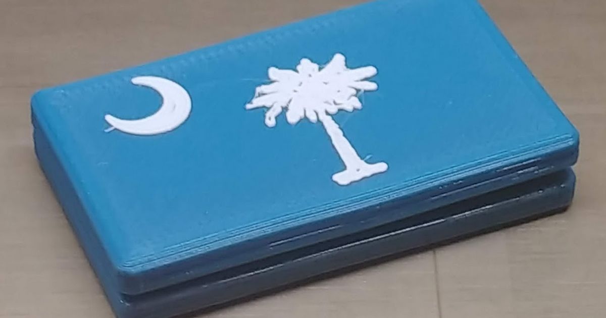 South Carolina (SC) Flag Fidget by MrFlippant | Download free STL model ...