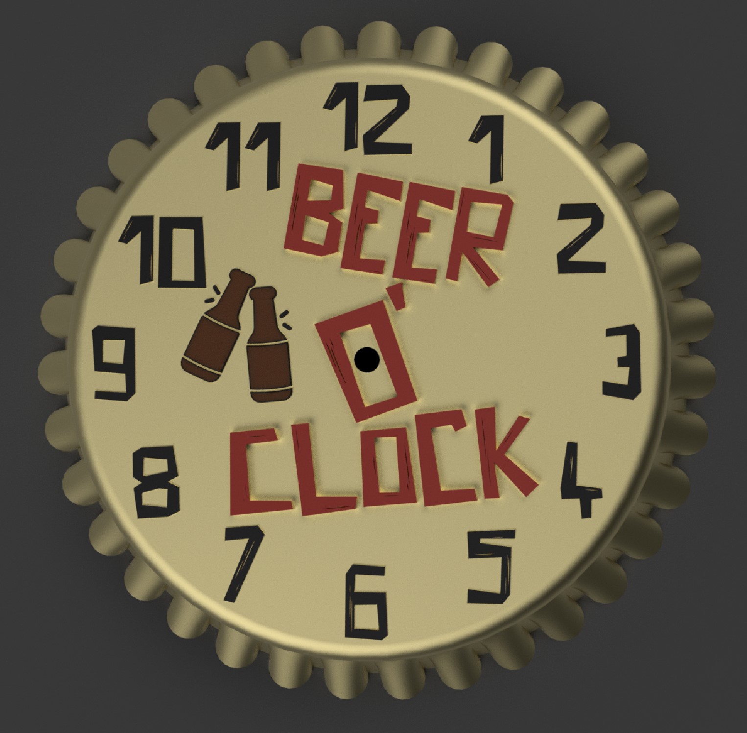 Beer O' Clock : Bottle Cap Clock - When it's always time for a beer! by ...