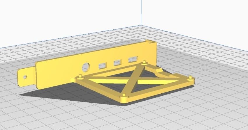 Raspberry Pi 4 PCI Vertical Mount Bracket by Sarge955 | Download free STL model | Printables.com