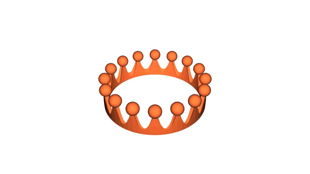 Basic Crown by John Strand | Download free STL model | Printables.com