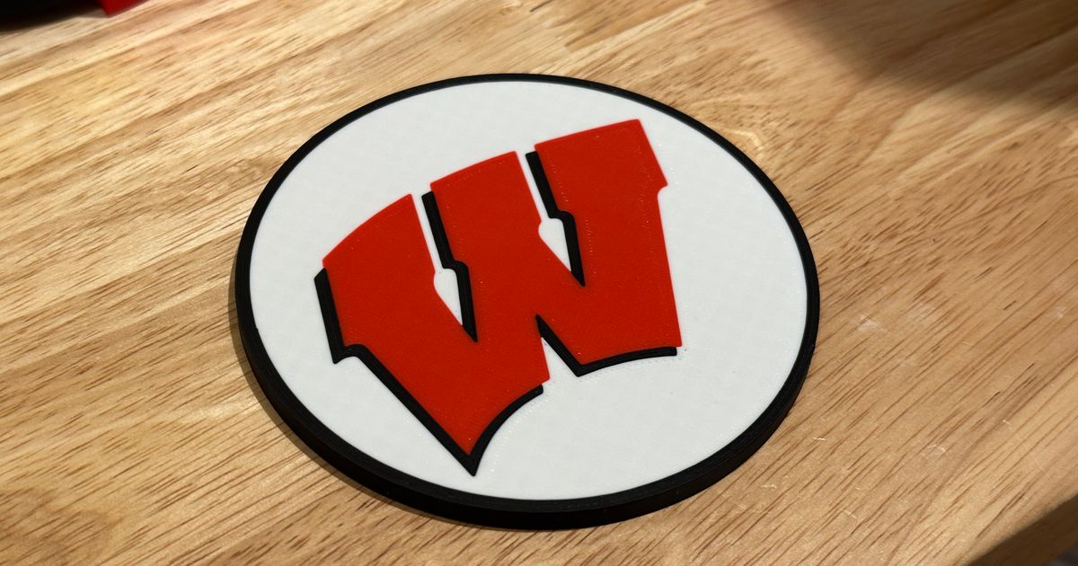UW Madison Coasters by Miles | Download free STL model | Printables.com