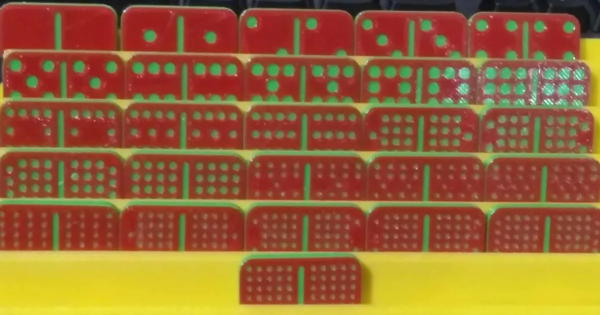 domino double 25 by Edgar Guapo | Download free STL model | Printables.com