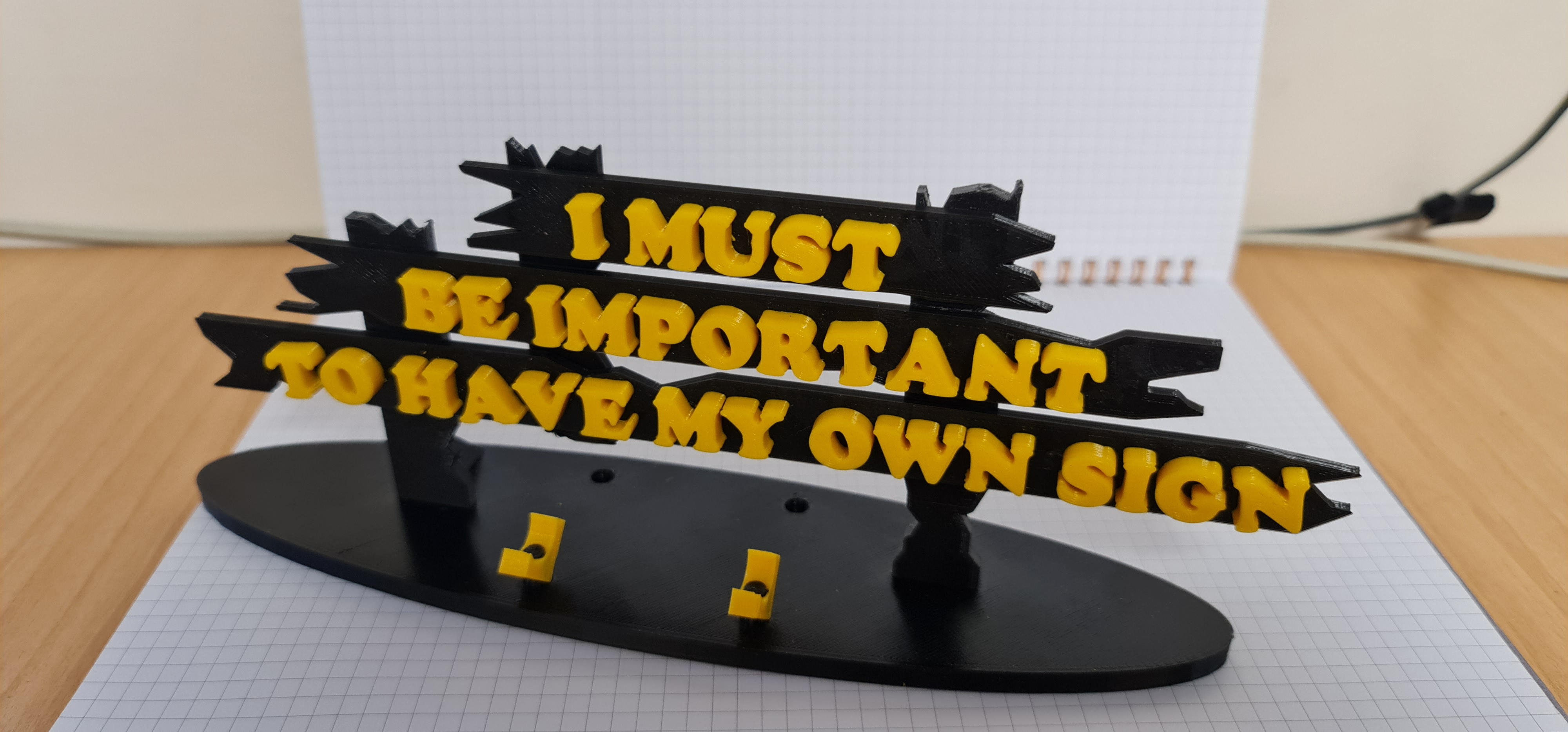 IMPORTANT SIGN by Slikvic | Download free STL model | Printables.com