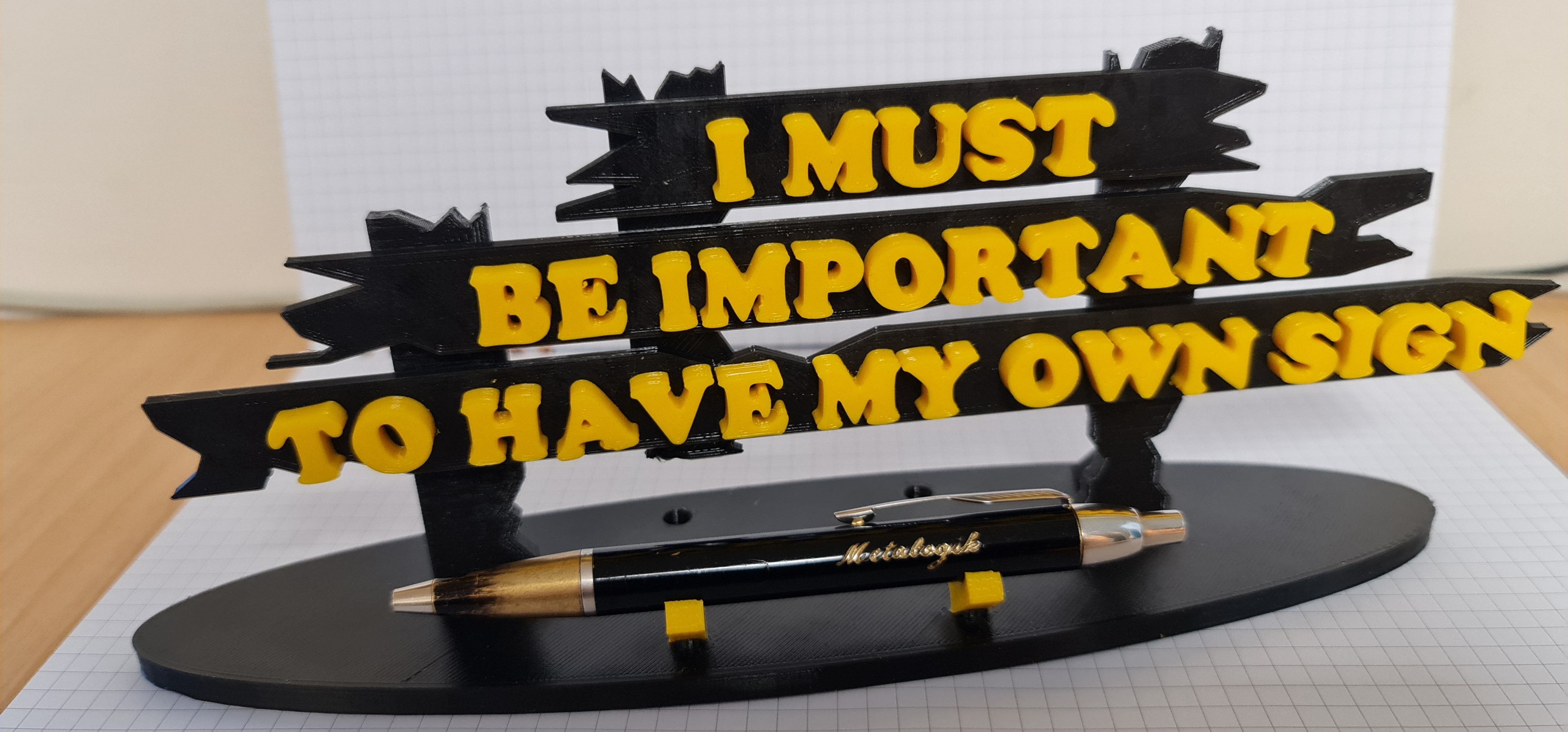 IMPORTANT SIGN by Slikvic | Download free STL model | Printables.com