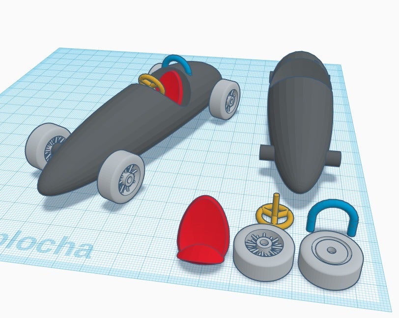 Old racing car by Hdm | Download free STL model | Printables.com