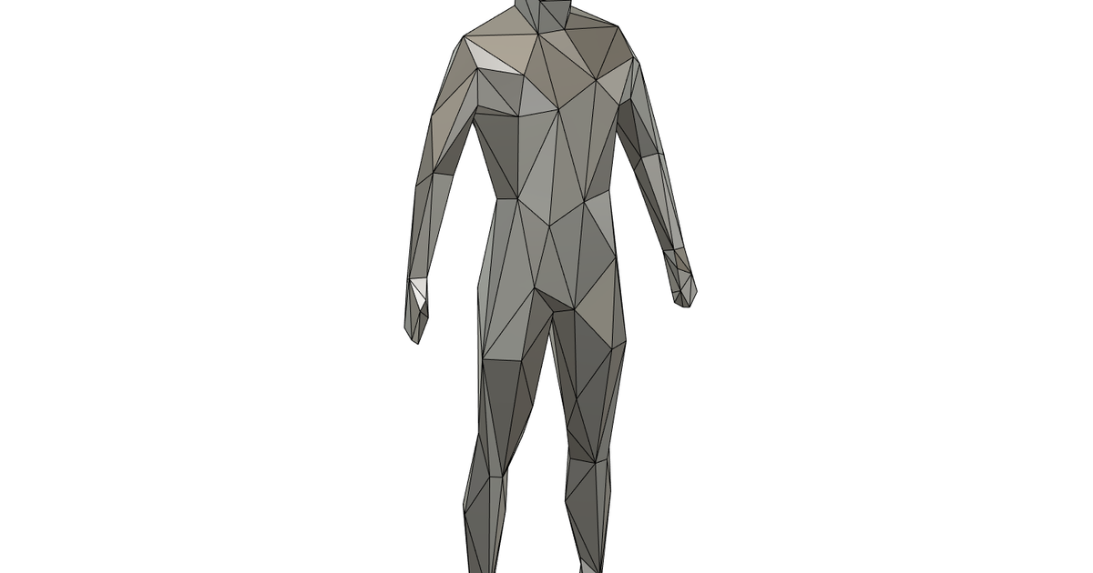 Human (low poly) by kh4rj0 | Download free STL model | Printables.com