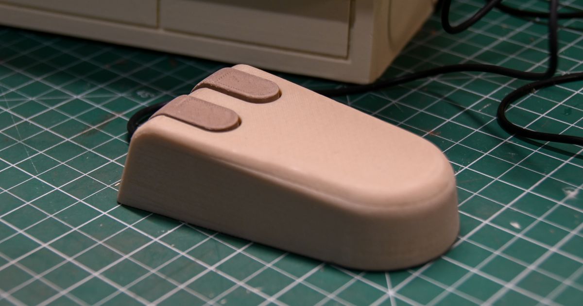 IBM PS/2 Mouse Replica - USB by poprhythm | Download free STL model ...
