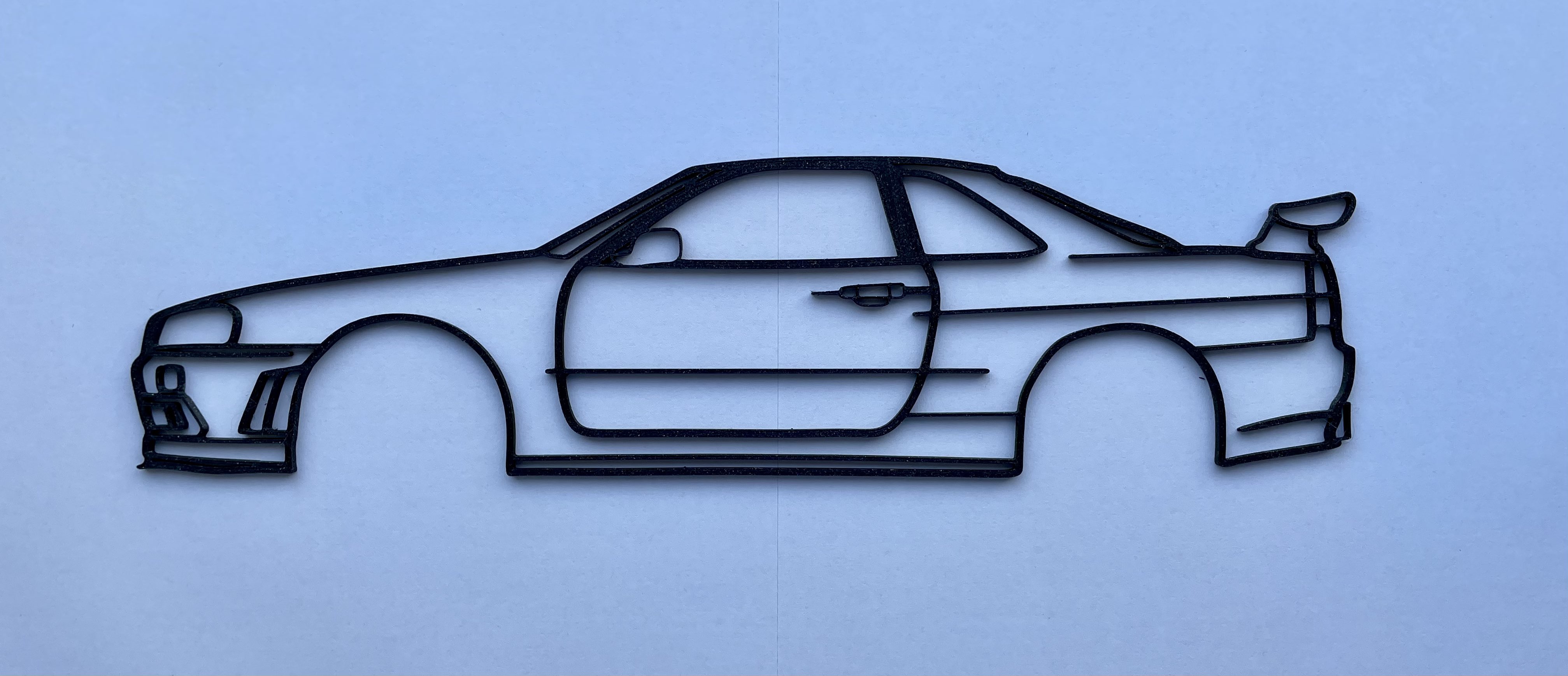Nissan Skyline R34 Silhouette Wall Art por Adim | Descargar modelo STL ...