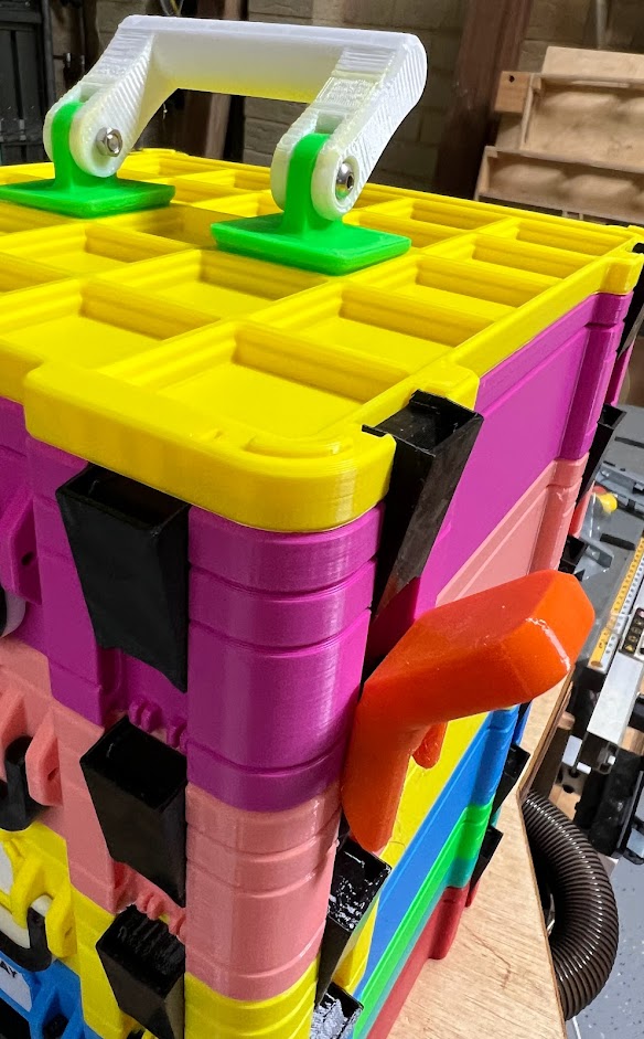 Gridfinity Storage Box Alternative Easier To Open Latches By