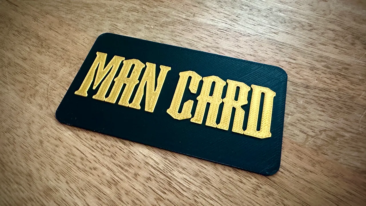 Man Card by Doug Kremer | Download free STL model | Printables.com