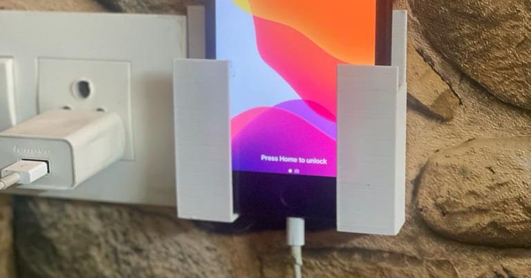 Mobile Holder Wall Mountable by Parthi | Download free STL model ...