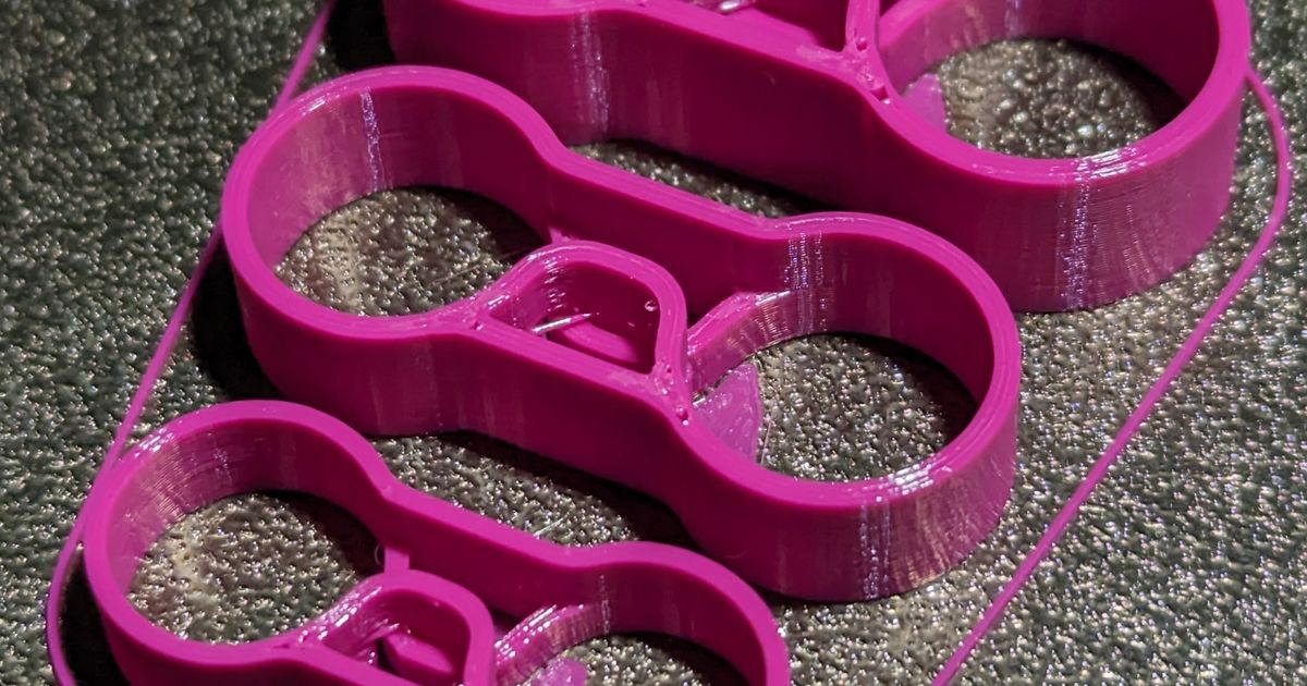 Parametric One-Piece Cord-Stop/Bag-Cinch by AE | Download free STL ...