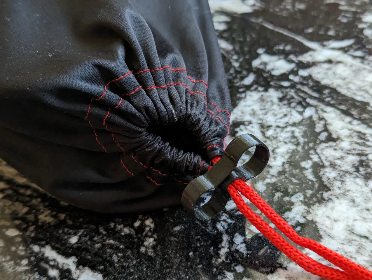 Parametric One-Piece Cord-Stop/Bag-Cinch by AE | Download free STL ...