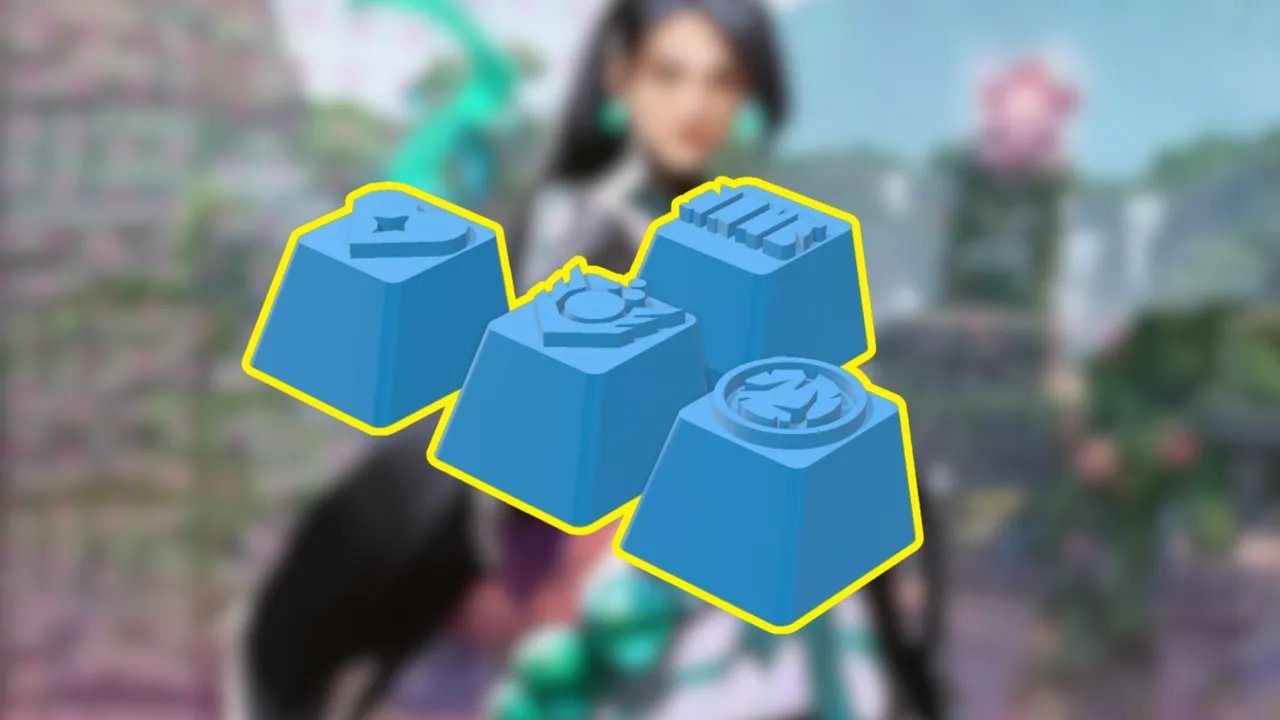 Sage Valorant Keycaps (Cherry MX) by BillyBones | Download free STL ...