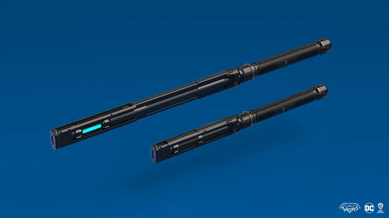 Nightwing escrima sticks (Gotham Knights) by ODCA Props | Download free ...