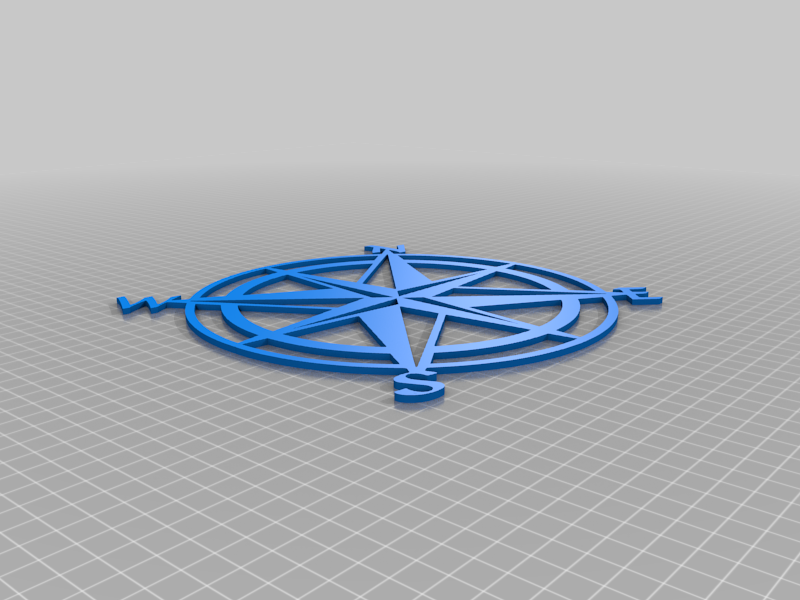 Compass Naudical wall hanger by Gordyt47 | Download free STL model ...