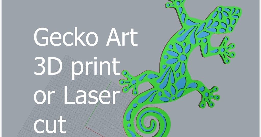 Gecko yard Art by Gordyt47 | Download free STL model | Printables.com