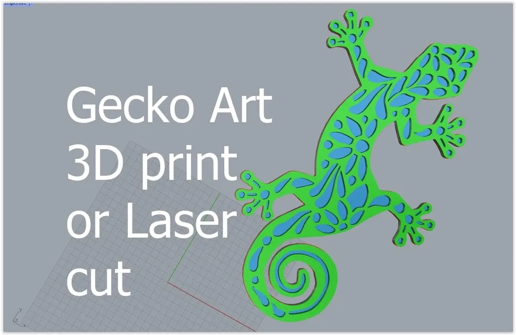 Gecko yard Art by Gordyt47 | Download free STL model | Printables.com